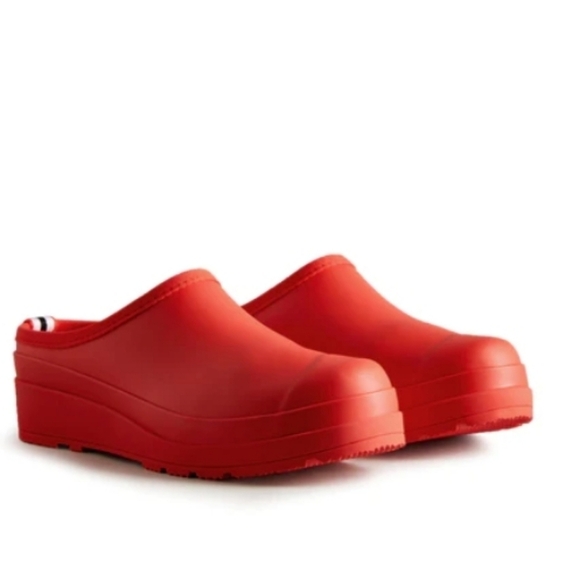Hunter | Shoes | Hunter Play Clog In Logo Red Nib | Poshmark